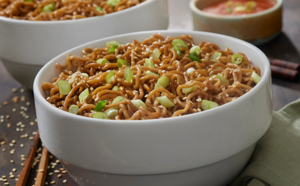 Garlic Sesame Thin Rice Noodles | thrifty specialty produce and meats